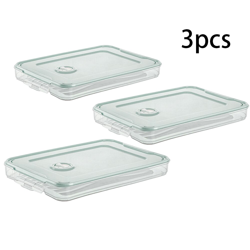 3PCS Store Single Layer Dumpling Boxes Storage Tra... – Grandado