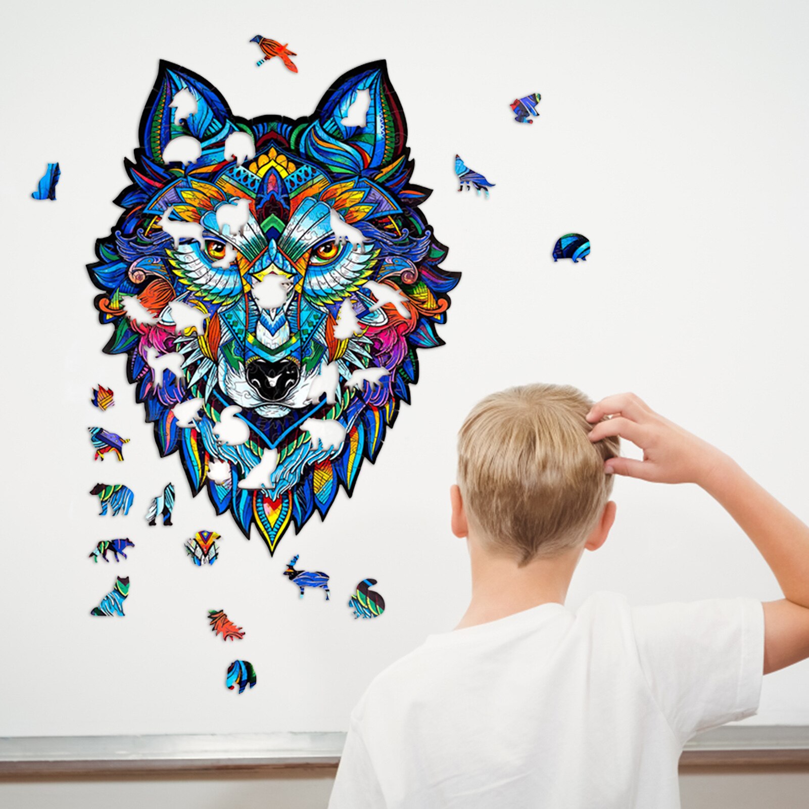 Wolf Stickers Glass Window Stickers DIY Uniquely A... – Grandado
