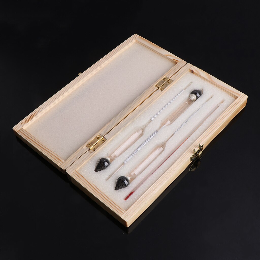 3 Pcs 0-100% Hydrometer Alcoholmeter Tester Set Al... – Grandado