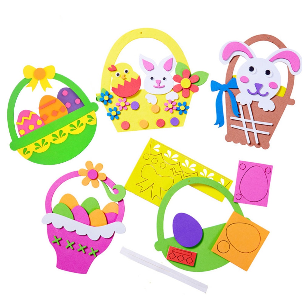 4PCS Easter DIY Material Kit Cartoon DIY Flower Ba... – Grandado