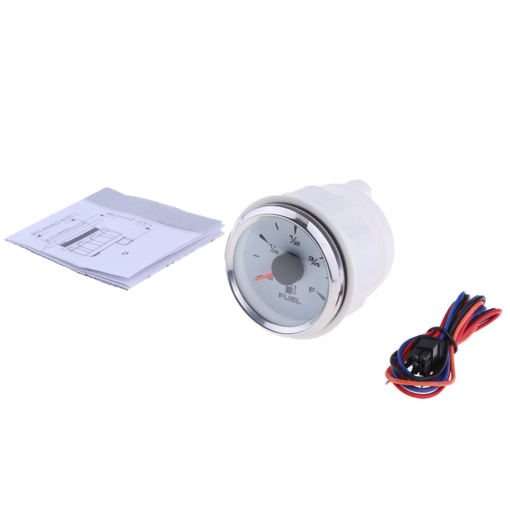 52mm 2" Boat Car Marine Oil Fuel Level Gauge Meter... – Grandado