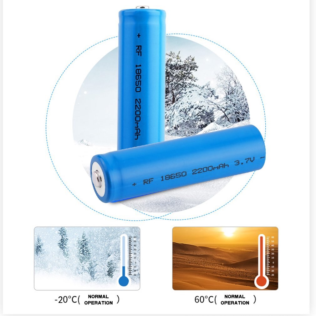 2 stücke 3,7 V 18650 Lithium-Batterie 2200mah Groß... – Grandado