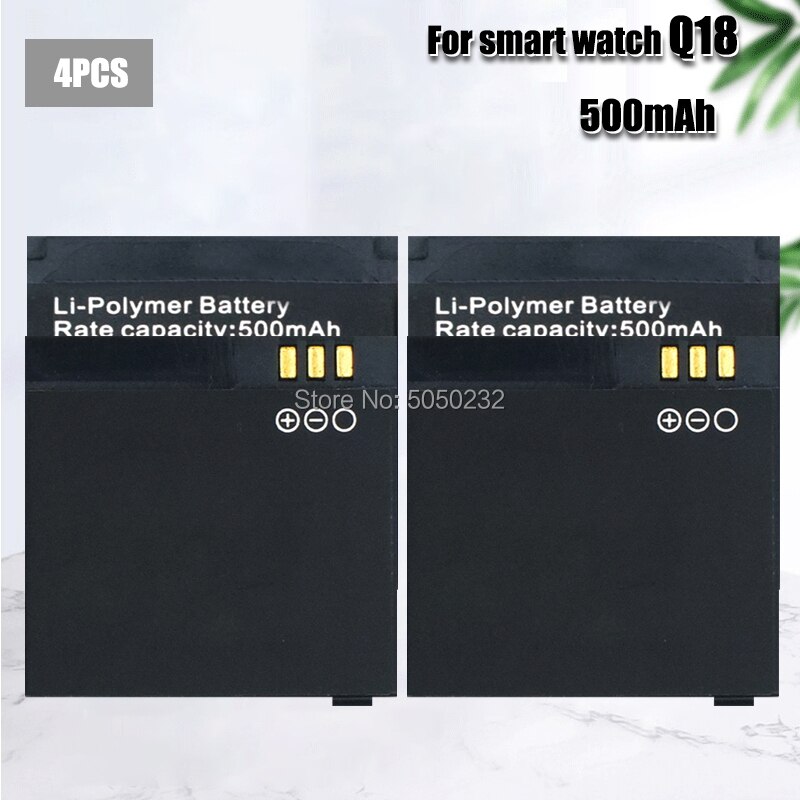4-20PCS Q18 Smart Watch 2 Pieces 3.7V Rechargeable... – Grandado