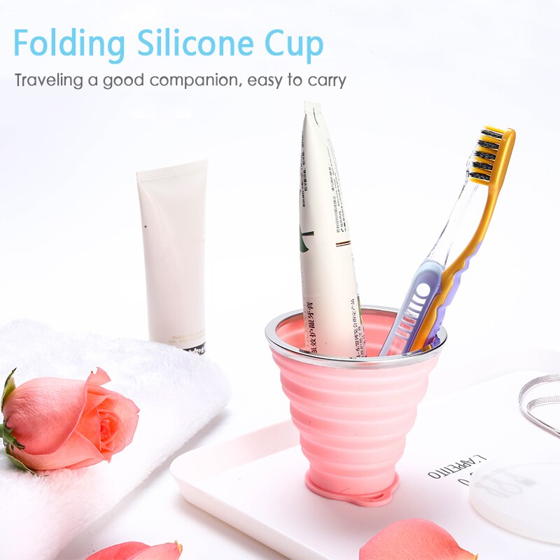 Folding Cup Food Grade Travel Cup Telescopic Silic... – Vicedeal