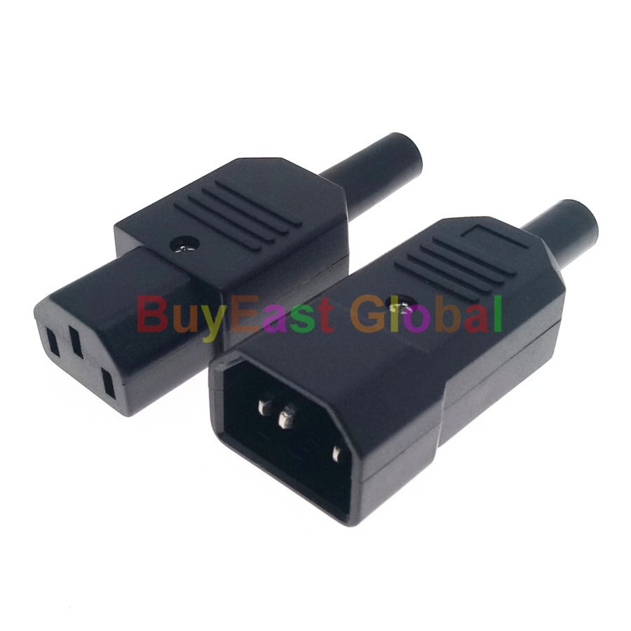 (1 Pair) IEC C13 Female Receptacle, C14 Male Plug ... – Vicedeal