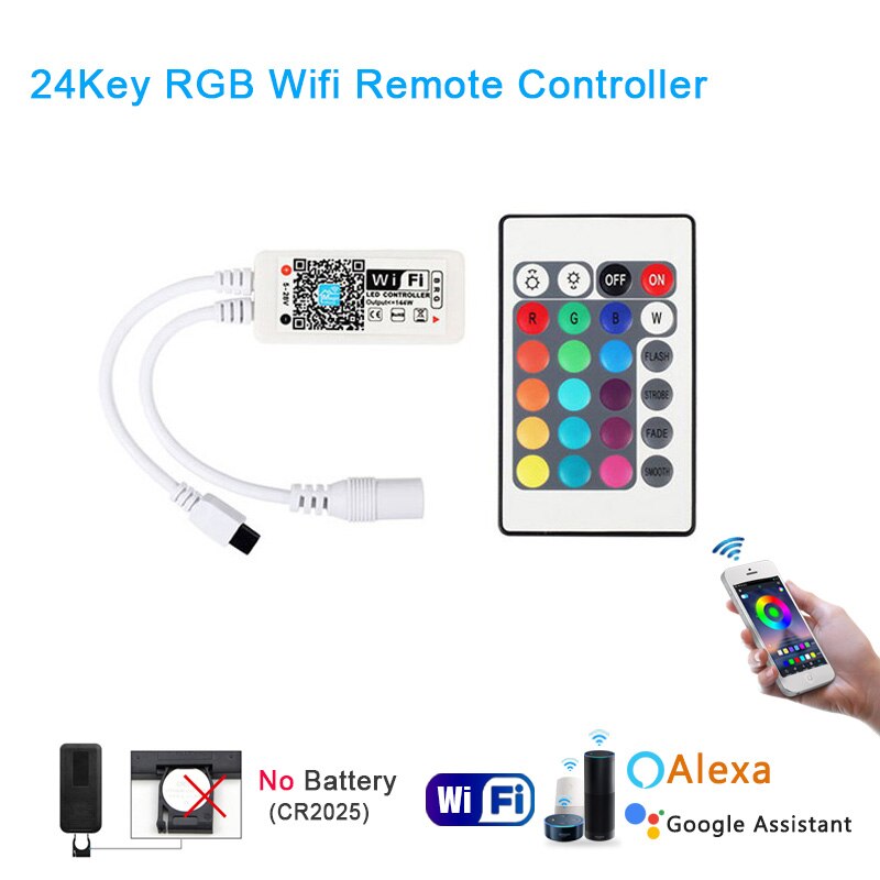 16 Miljoen Kleuren Wifi Rgb/Rgbw Led Controller Sm... – Grandado 16 Miljoen Kleuren Wifi Rgb/Rgbw Led Controller Sm... – Grandado