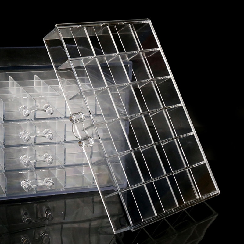 120 Grid Nail Storage Box Makeup Organizer Cosmeti... – Grandado