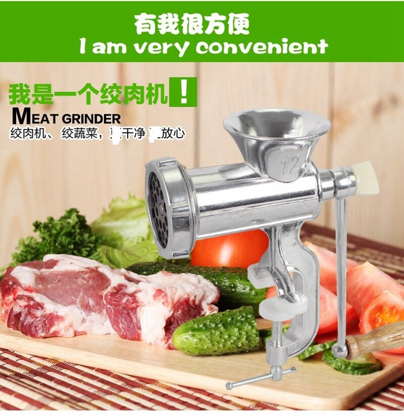 Aluminium Alloy Hand Operate Manual Meat Grinder S... – Vicedeal