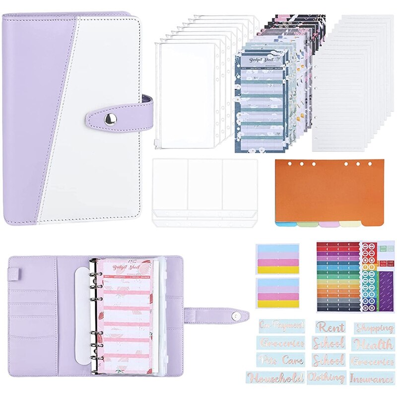 6 Holes Loose-Leaf Notebook, A6 Binder Budget Note... – Grandado
