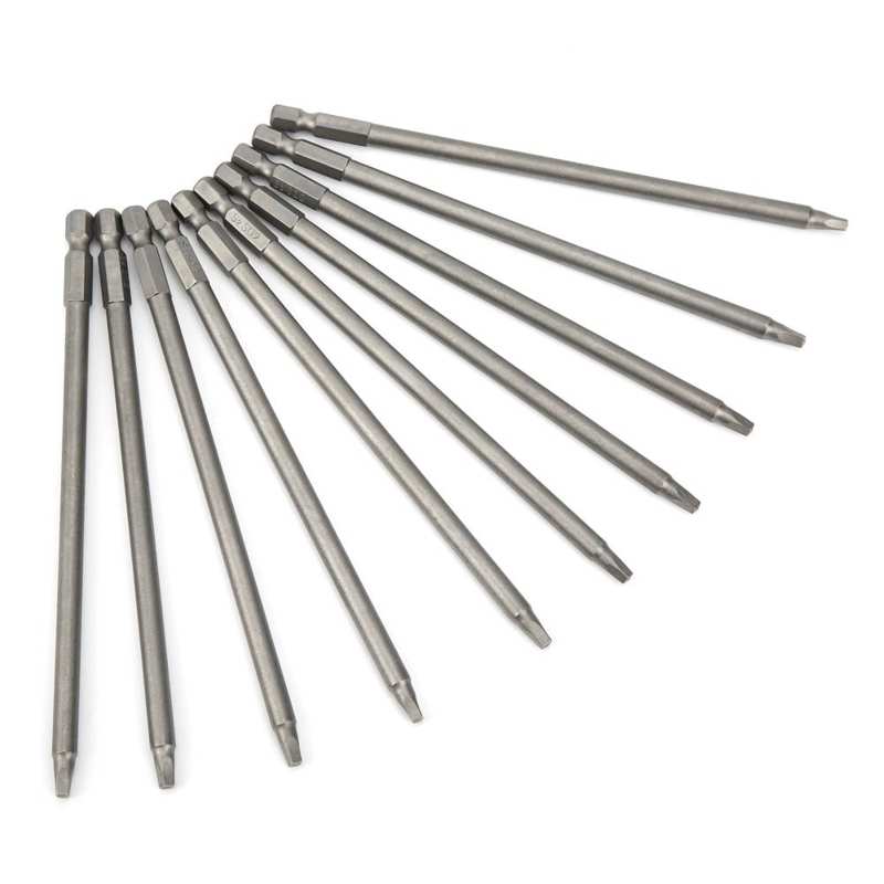 10pcs 150mm Square Screwdriver Bit 1/4in Hex Shank... – Grandado