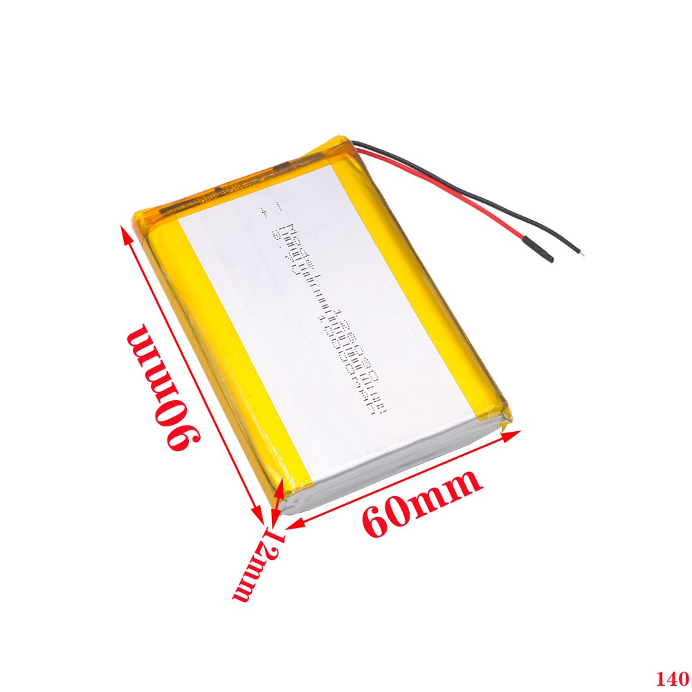 3.7V 10000mAh Li-polymer Battery 126090 7566121 PC... – Grandado