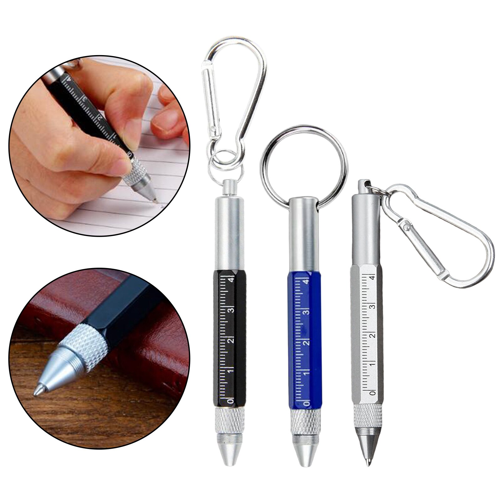 6-in-1 Keyring Pen Practical Keychain Stylus Multi... – Vicedeal