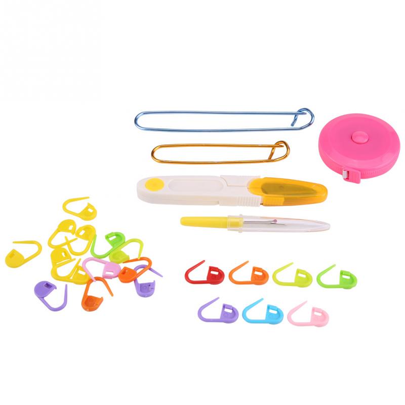 Knitting Cable Stitch Needle Kit Crochet Hook Mark... – Grandado