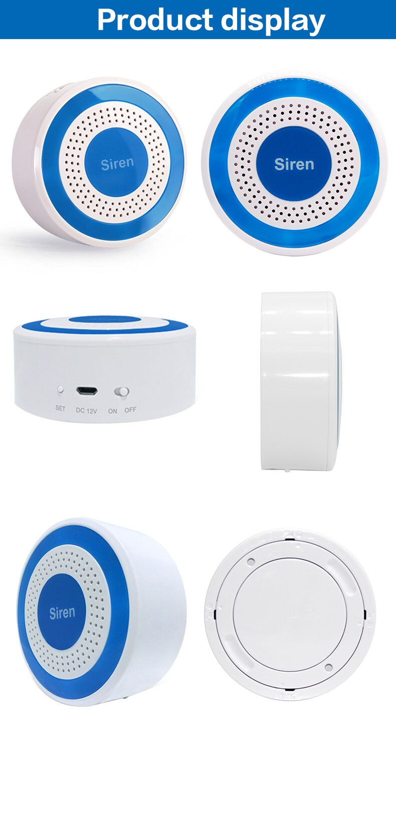 Draadloze 433Mhz Indoor Strobe Sirene Geluid En Li... – Grandado