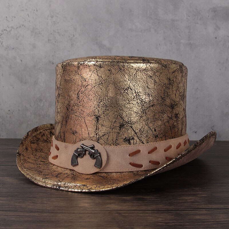 Vrouwen Mannen 100% Lederen Top Hoed Douche Lday F... – Grandado