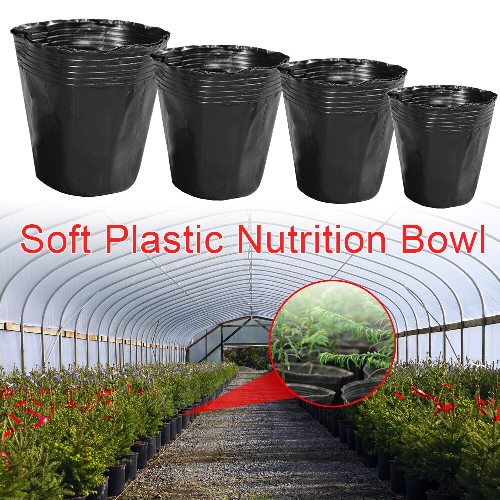 100pcs Plastic Flower Pot Plant Nursery Flowerpot ... – Grandado