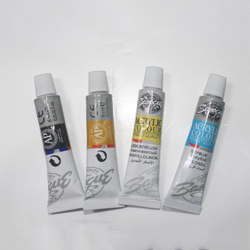 6 ML 12 Colors Acrylic Paints Set Hand Painted Wal... – Grandado