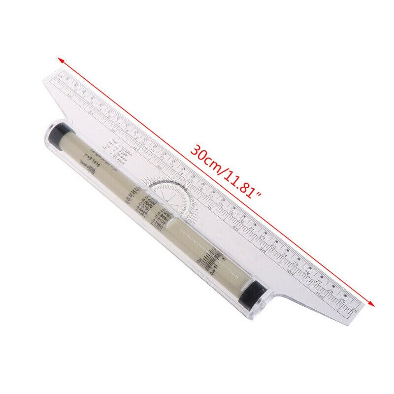 30CM Roll Ruler Parallel Rulers Universal Foot Ang... – Vicedeal