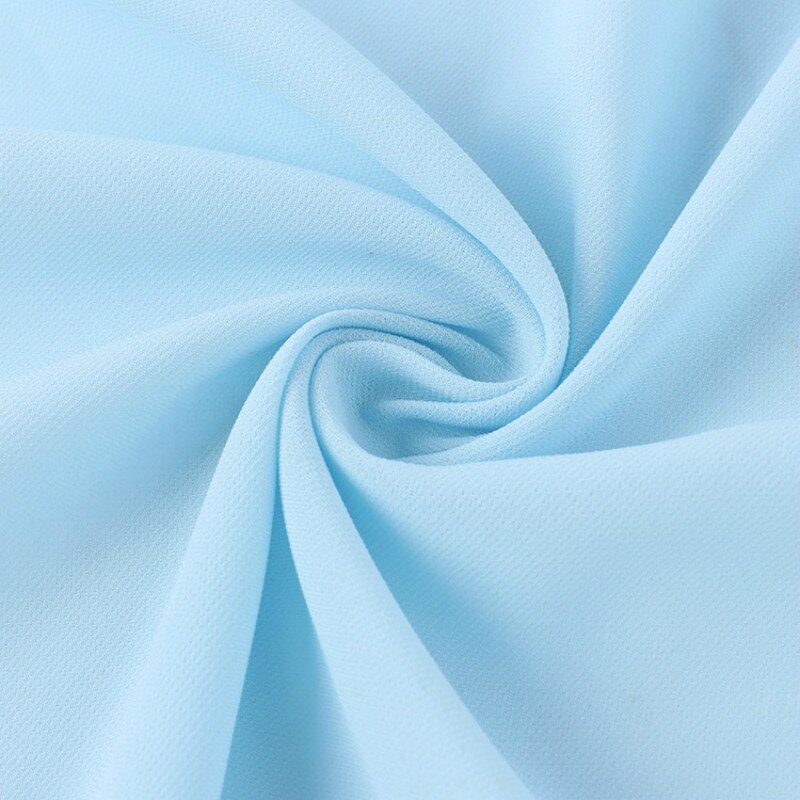 Soft Solid Blue Twill Chiffon Fabric for Dress Shi... – Grandado