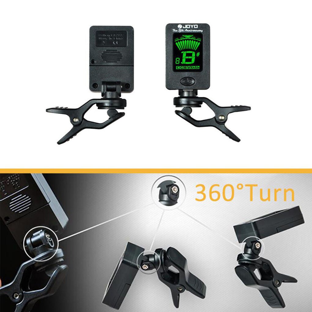 1 Pcs LCD Display Guitar Tuner Rotatable Clip-on G... – Vicedeal