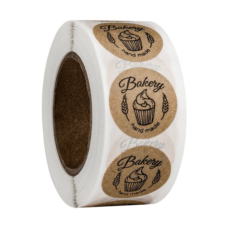 1000 Pcs Ronde Dank U Bakkerij Kraftpapier Verpakk... – Grandado