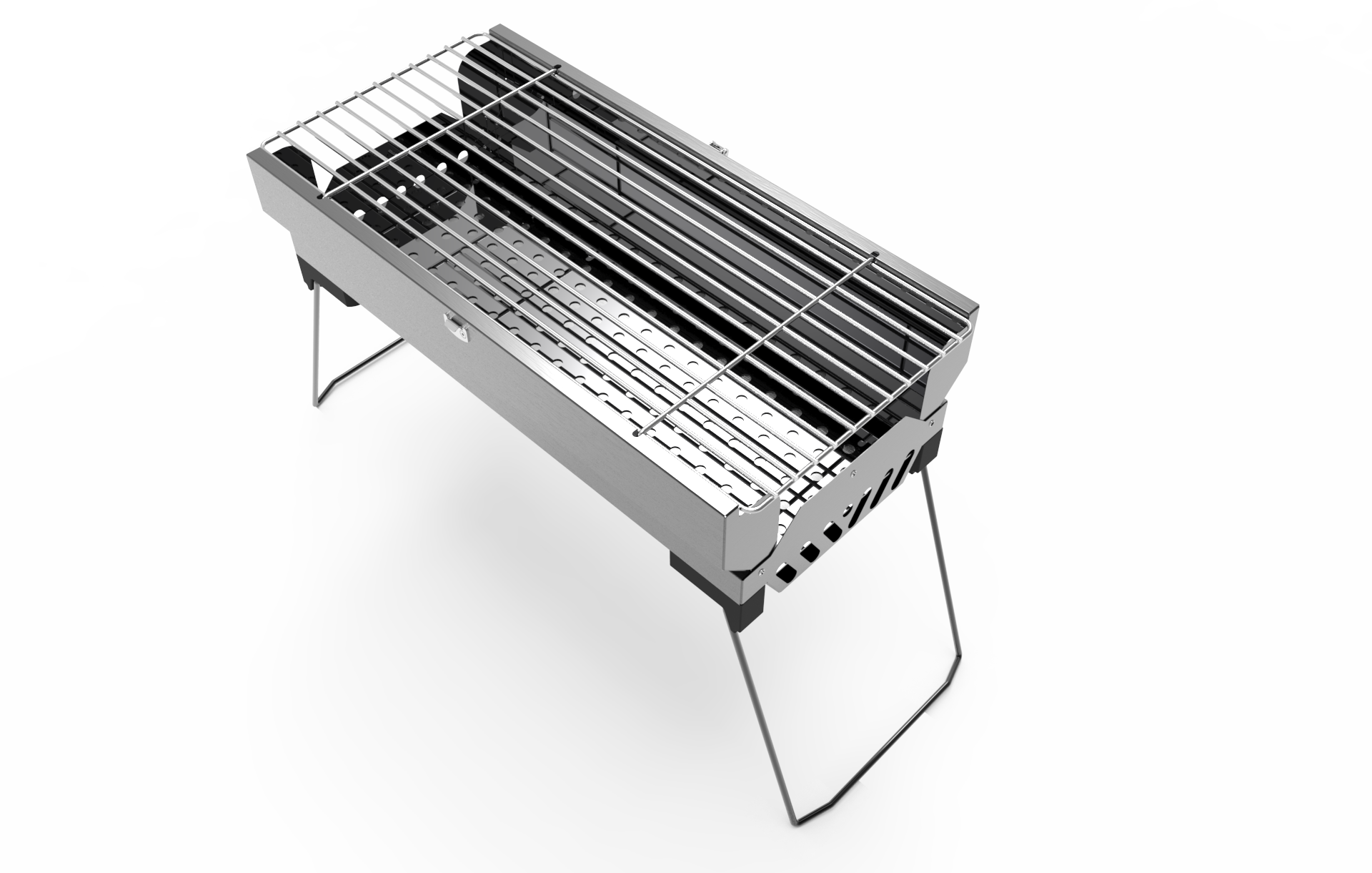 Portable BBQ Grill Barbecue Burner Stove Outdoor G... – Grandado