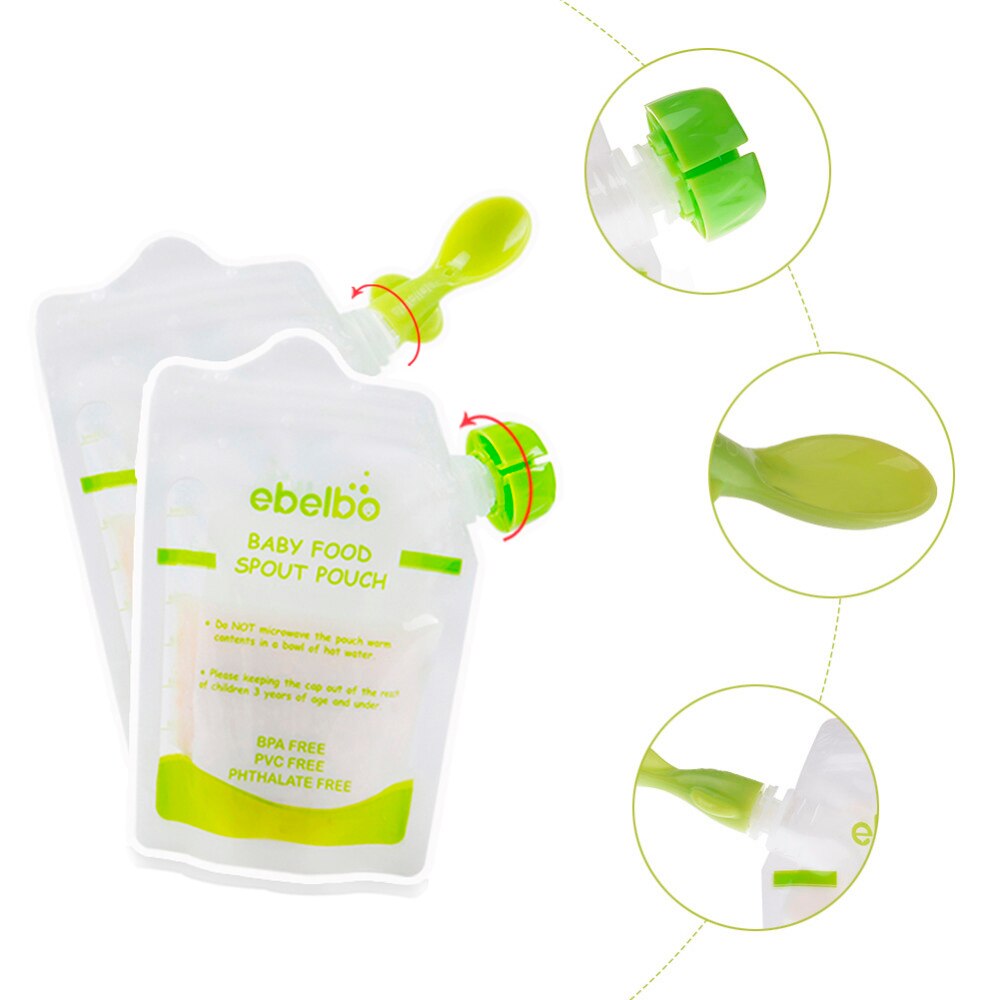 5/10/50 pcs Herbruikbare Babyvoeding Uitloop Pouch... – Grandado