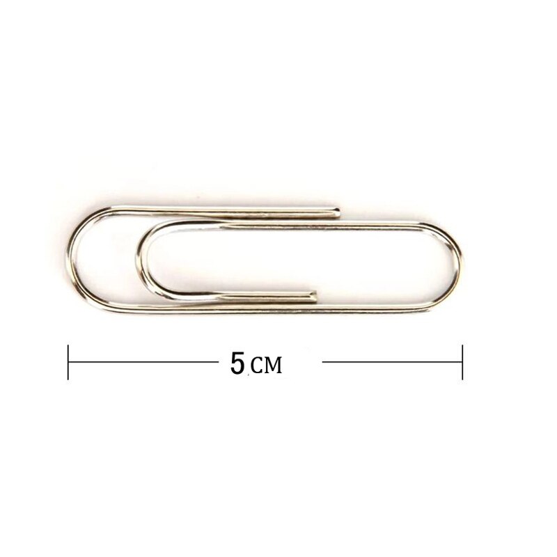 100pcs Box Big Paper Clips Metal Stationery Clips ... – Grandado