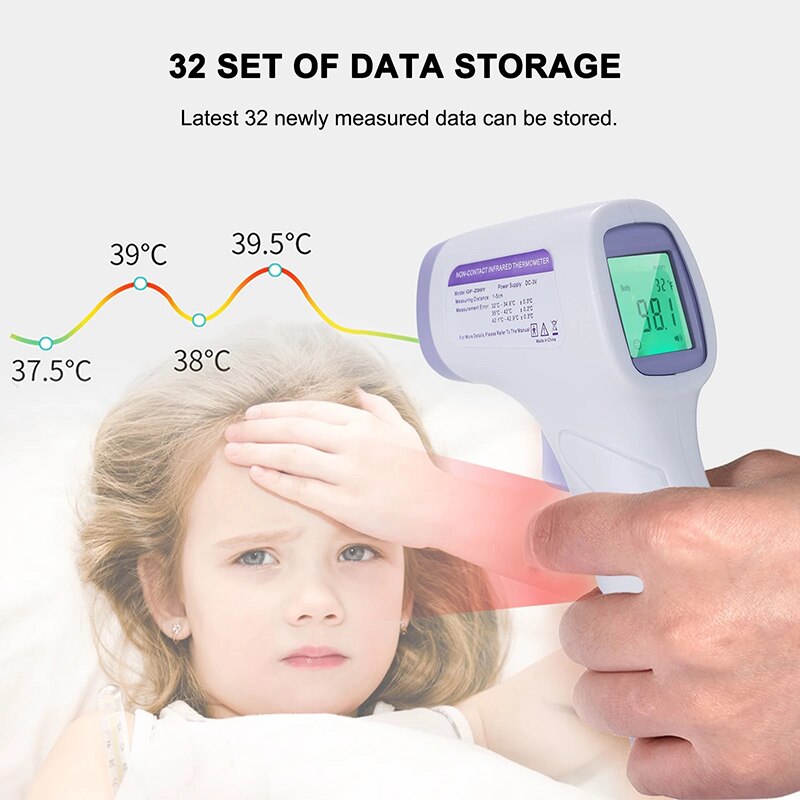 Digit Thermomet Baby Infrared Forehead Thermometer... – Grandado