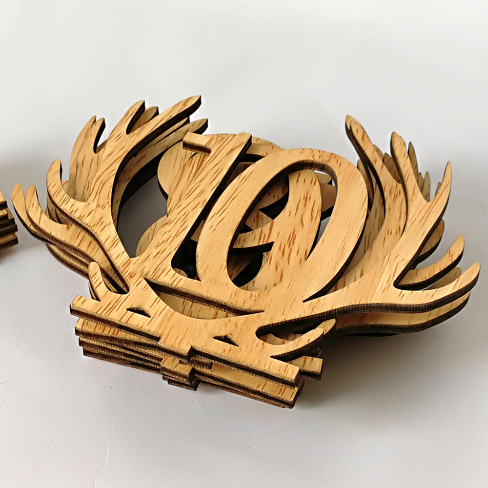 1-20 Wooden Antler Table Numbers Weddings Decorati... – Grandado