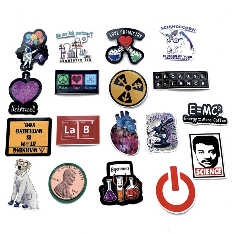 50Pcs Outdoor Laboratorium Stickers Computer Pvc W... – Grandado