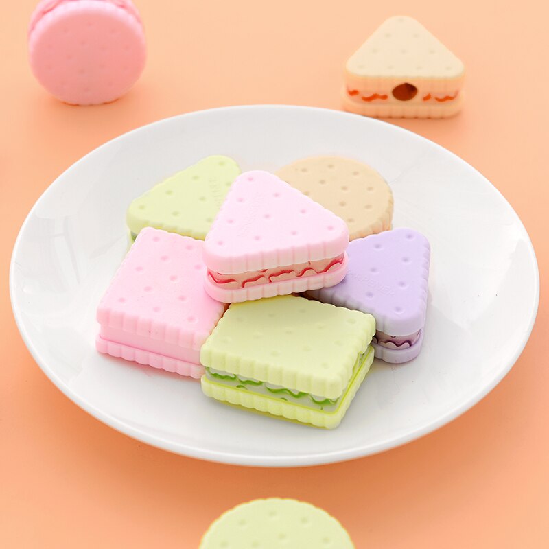 3 Pcs Kawaii Cookie Pen Puntenslijpers Handleiding... – Vicedeal