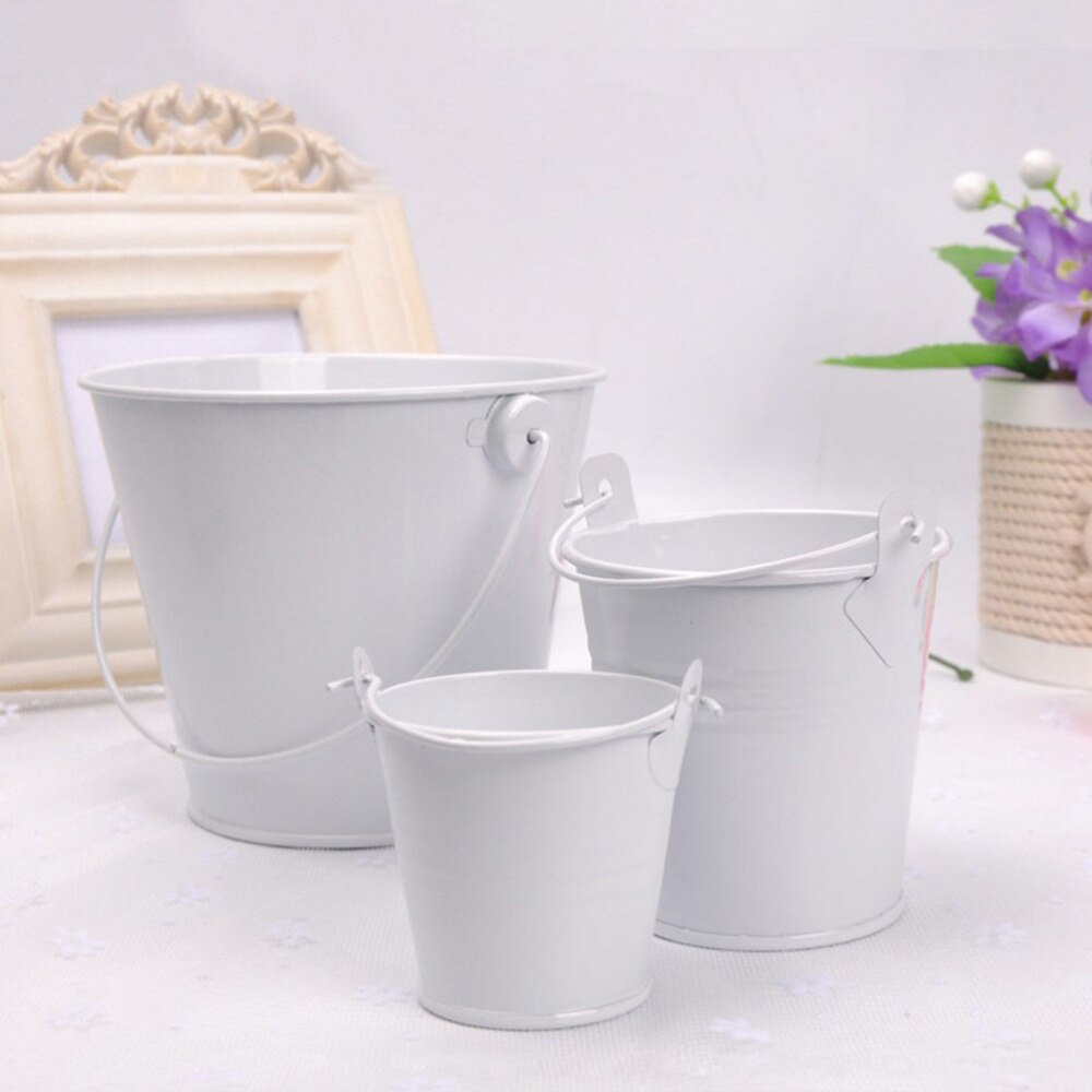 Pastoral Style 3 Size Colourful Candy Mini Tin Buc... – Grandado