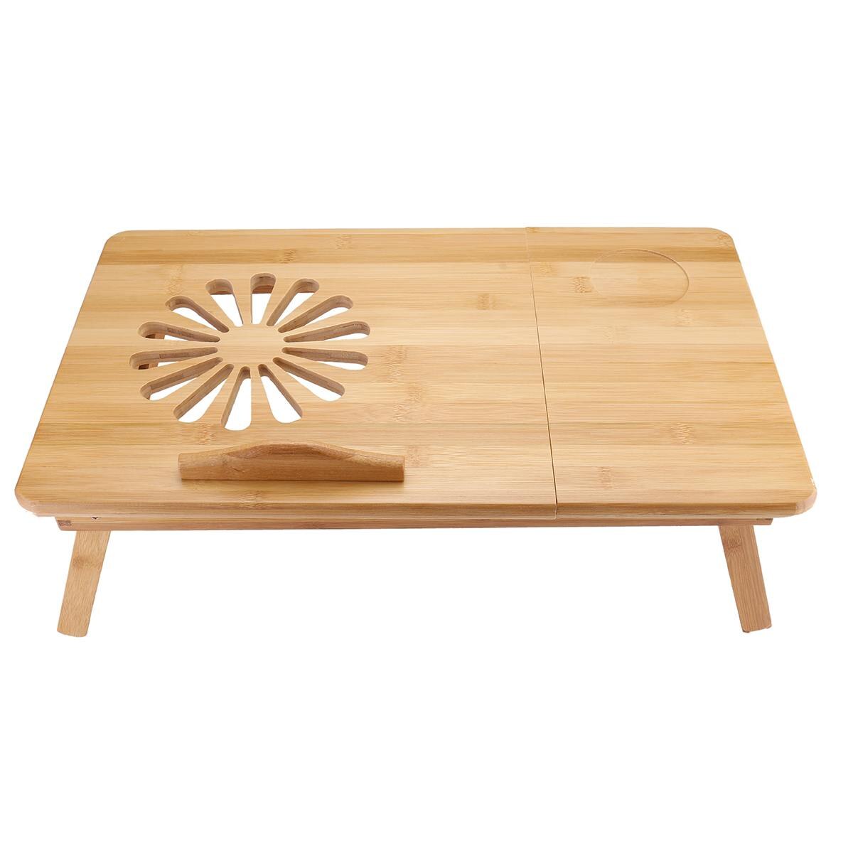 Bamboo Folding Laptop Desk Notebook Table Adjustab... – Grandado