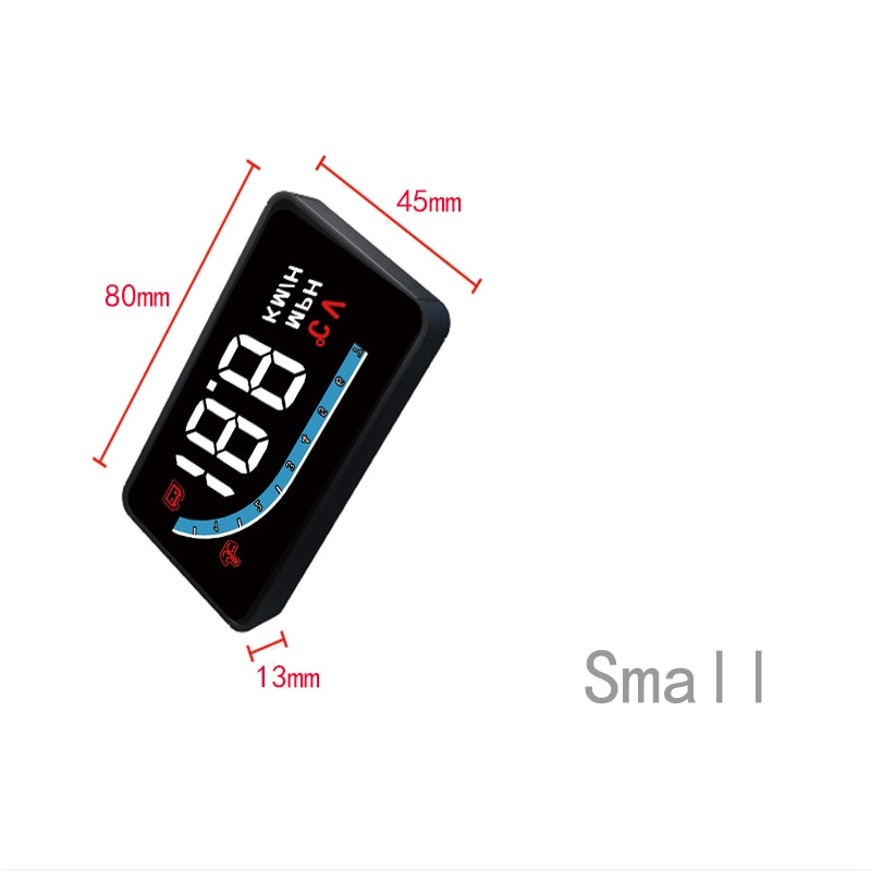 HUD OBD2 Head up Display Water temperature, Speed,... – Vicedeal