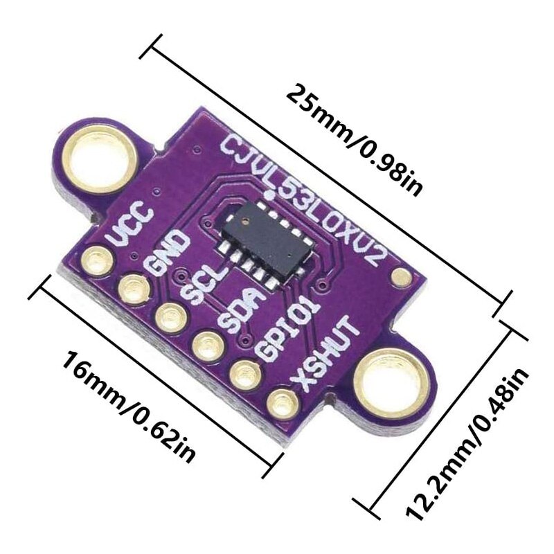 2 pces vl53l0x tempo-de-voo tof variando sensor br... – Grandado 2 pces vl53l0x tempo-de-voo tof variando sensor br... – Grandado
