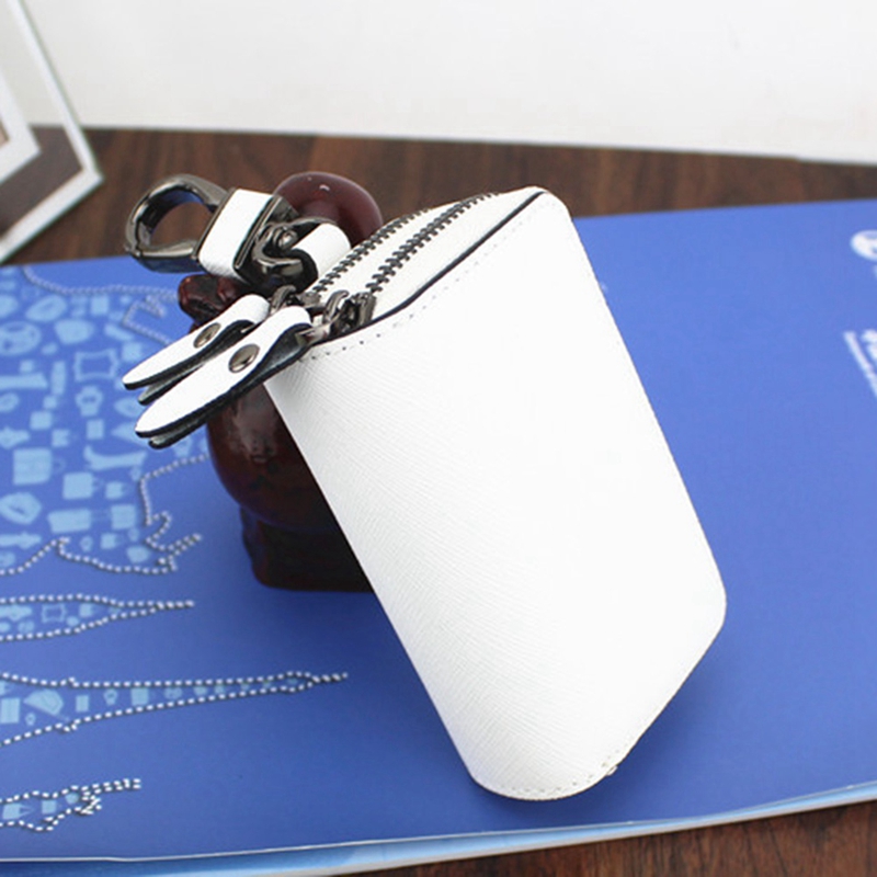 Cross Grain PU Leather Key Case Multifunctional Do... – Grandado