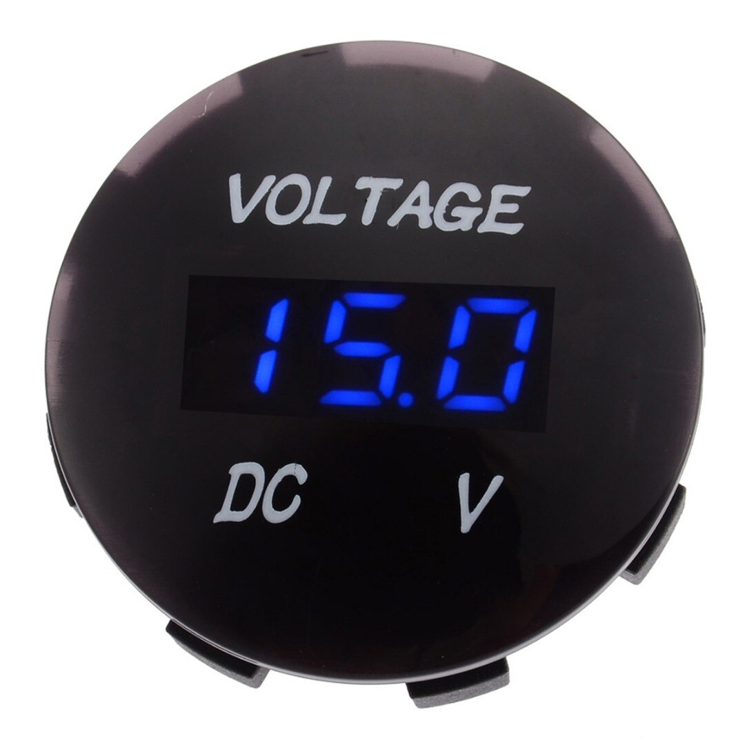 Dc 12V-24V Ronde Led Digitale Display Volt Voltage... – Vicedeal