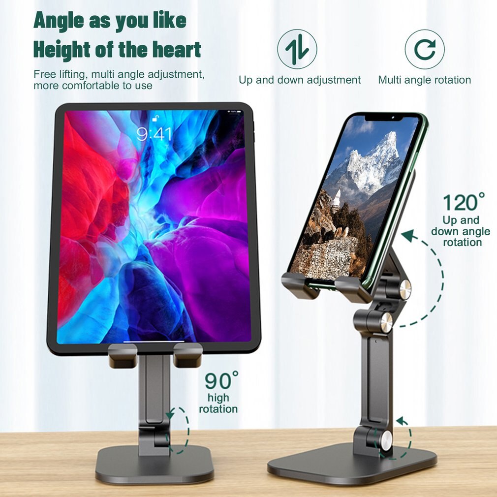 Metalen Desktop Telefoon Tablet Draagbare Rotatie ... – Grandado