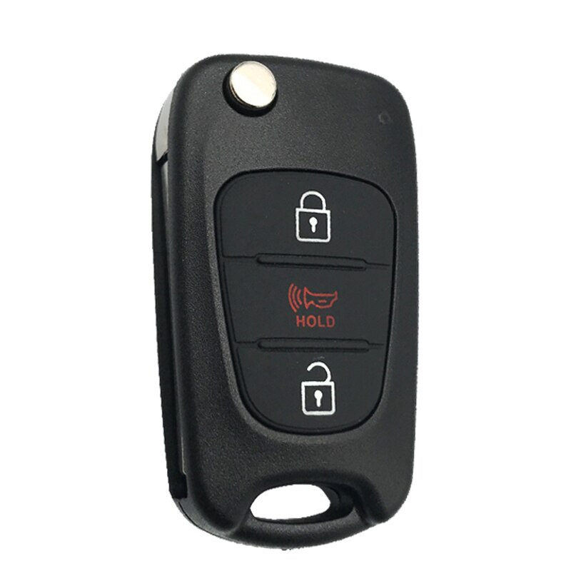 3- knapper folde-nøgleetui til kia rondo rio soul ... – Grandado