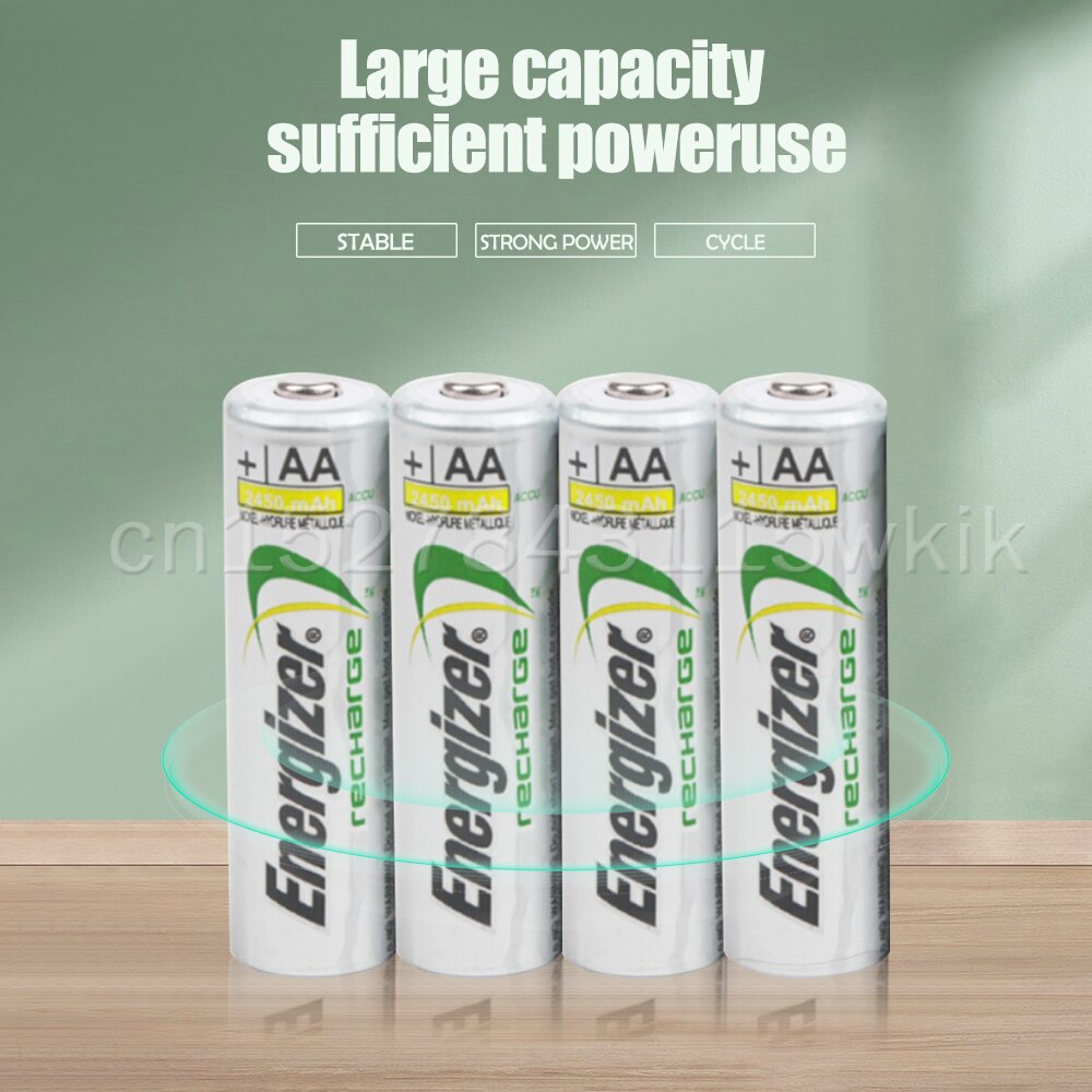 1-4PCS Energizer 1.2V 2450mAh AA NI-MH Rechargeabl... – Grandado