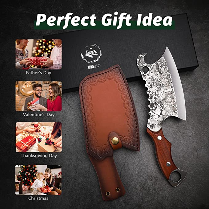 Chef Butcher Knife High Carbon Steel Handmade Forg... – Grandado