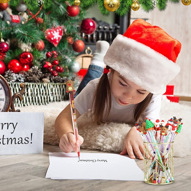 Christmas Pencils Multi Point Stackable Push Penci... – Vicedeal