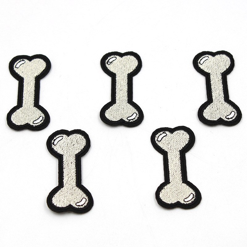 5pcs Cartoon Dog Bone Embroidered Patches for Hole... – Grandado