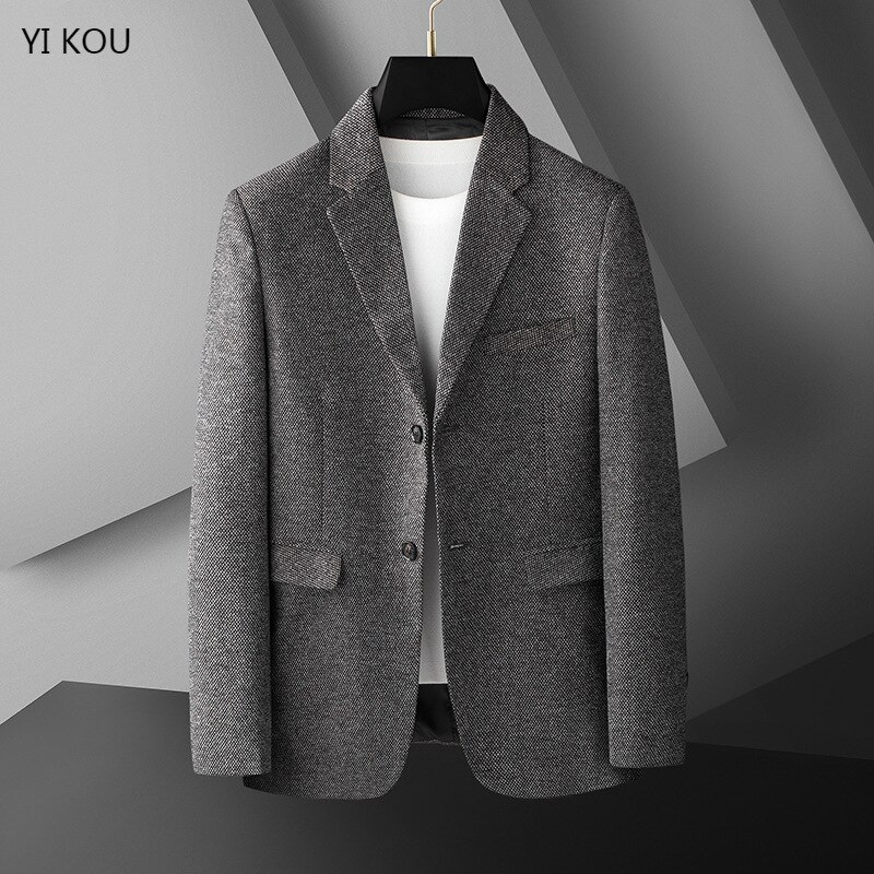 Heren Jas Slanke Mode Plaid Kleine Pak Business Ca... – Vicedeal