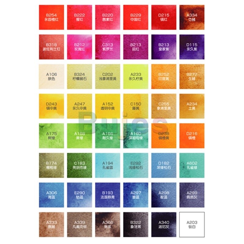 Superior Artist 12/24/36/48 Color Solid Watercolor... – Vicedeal