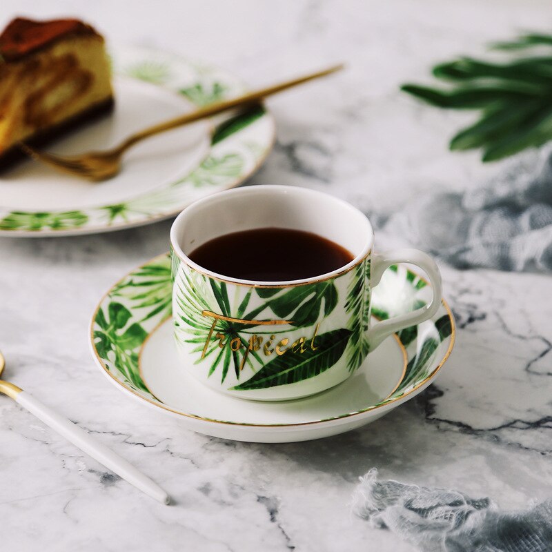 4 Stuk Franse Creatieve Plant Groen Blad Gouden Ra... – Grandado