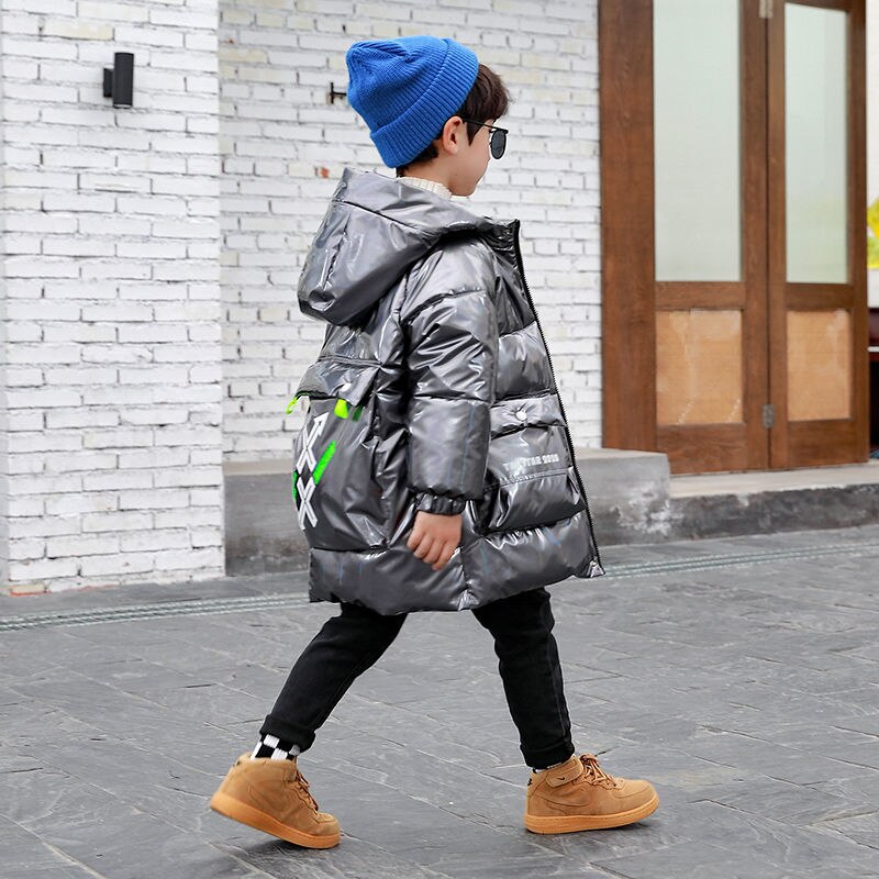 5-14 T Boys Parkas Winter Coat Bright Thick Hooded... – Grandado