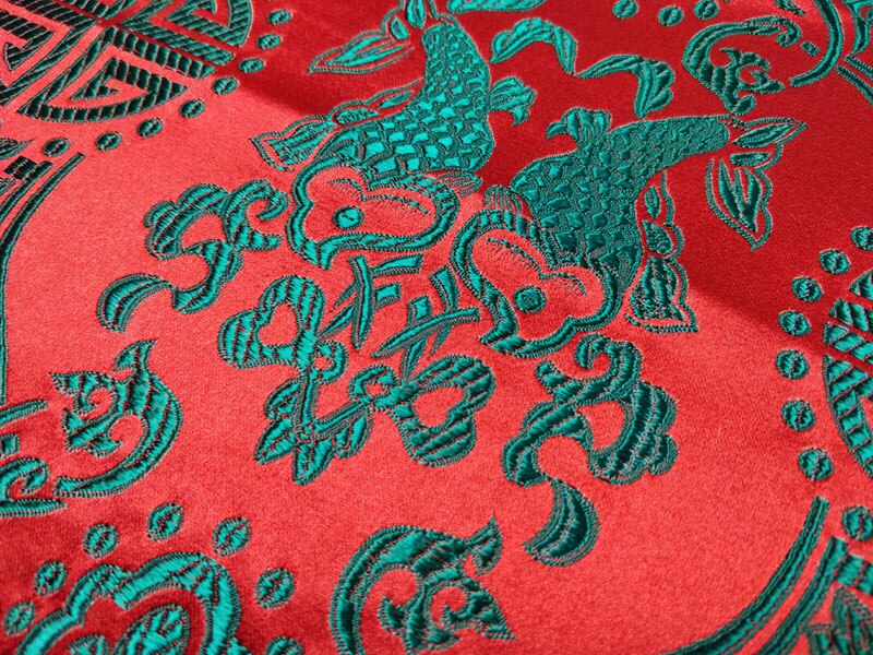 Chinese Traditional Silk Brocade Fabric Wedding Dr... – Vicedeal