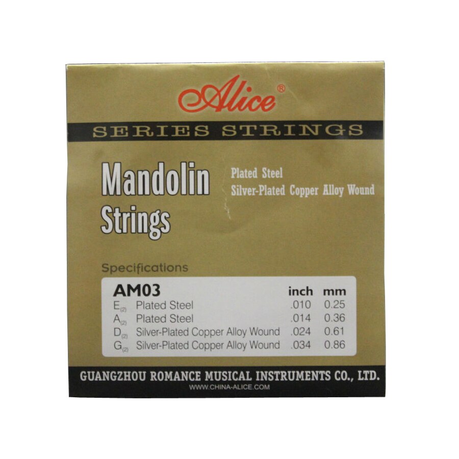 10Sets Alice Mandolin Strings Silver-Plated Copper... – Grandado